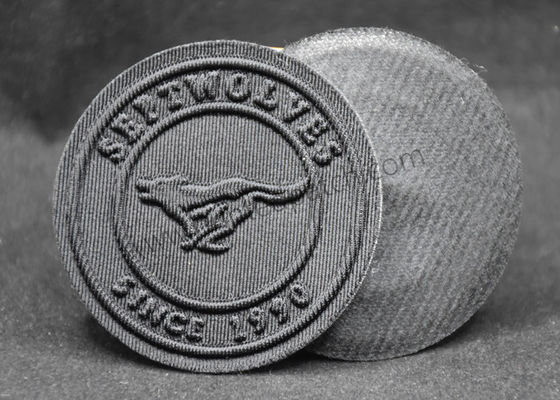 Thickness 2.5mm Lycra Fabric Embossed Patches Silk Screen Printing