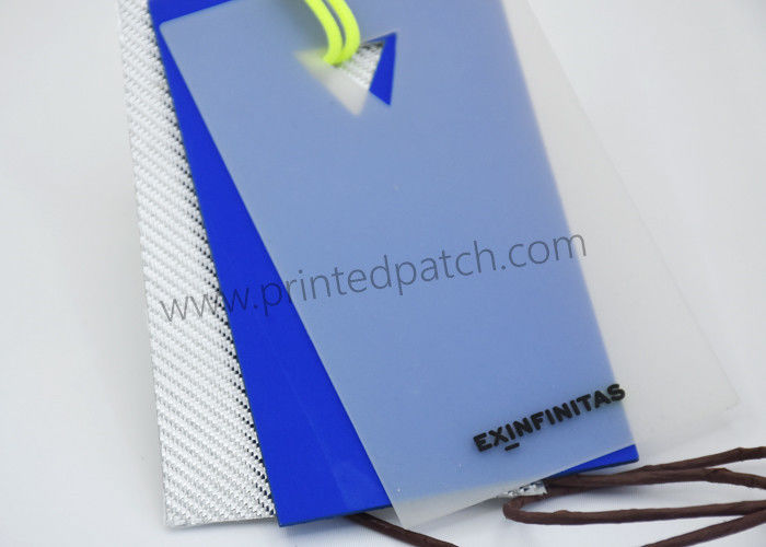 Translucent Embossed PVC Hang Tags Custom Clothing Hang Tags