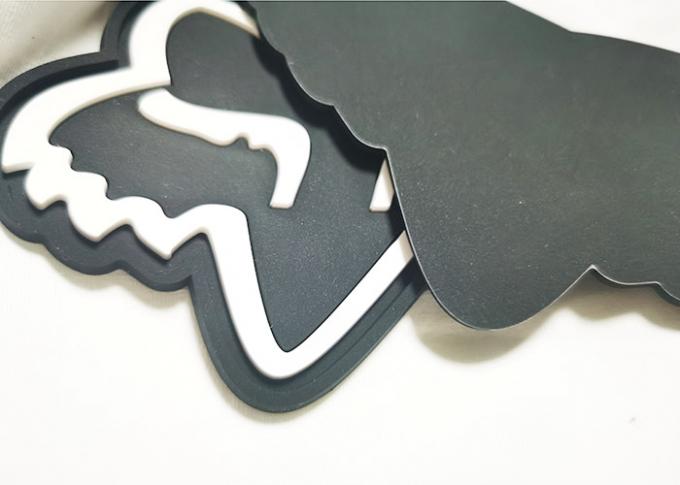 Debossed PVC Silicone Rubber Labels OEKO-TEX PVC Rubber Patch